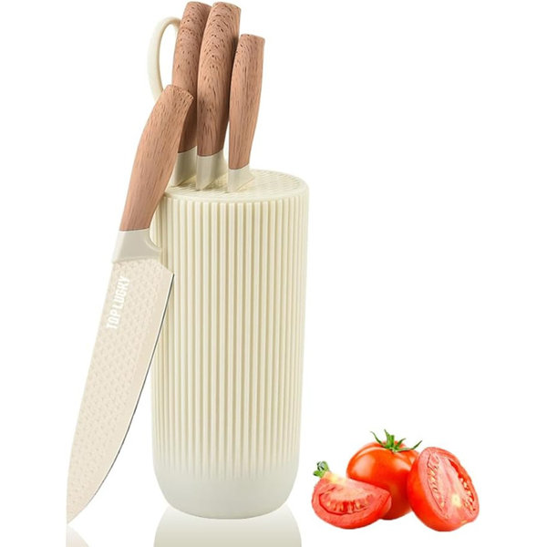 VOKIAL Knife Set, 6-piece professional kitchen knife kitchenware, super sharp knife cover and ...